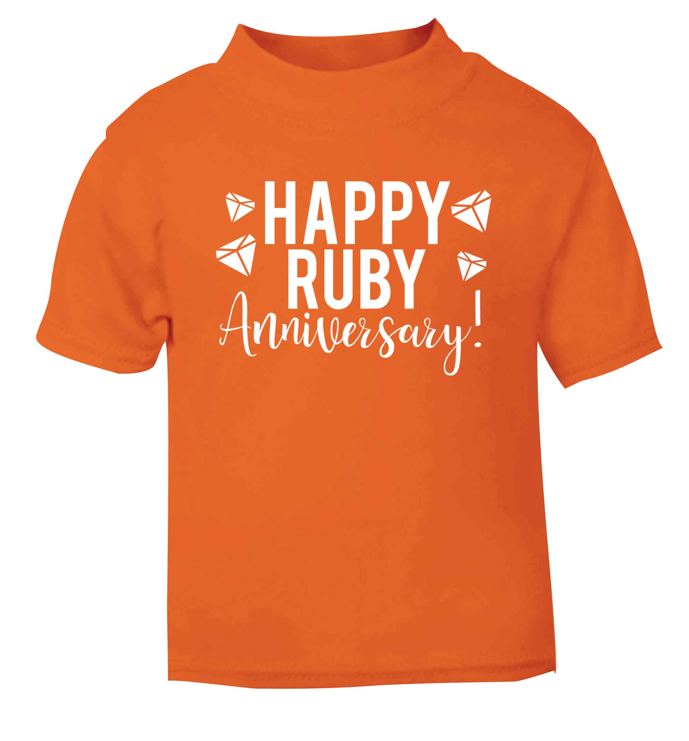Happy ruby anniversary! - baby toddler Tshirt | Flox Creative